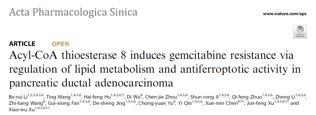 客户文章解读 | 类器官模型揭示ACOT8调控脂代谢与铁死亡介导的胰腺癌耐药新机制 - 北京科途医学科技有限公司 — 类器官技术 | 肿瘤个体 ...